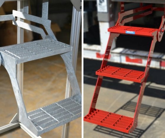 Bustin Truck and Trailer Retractable Steps: Go Naked, Go Galvanized ...